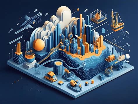 Premium Ai Image Isometric Data Visualization Illustration