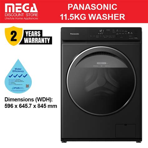 Panasonic Na V115fw1bs 115kg Front Load Washer 4 Ticks Shopee
