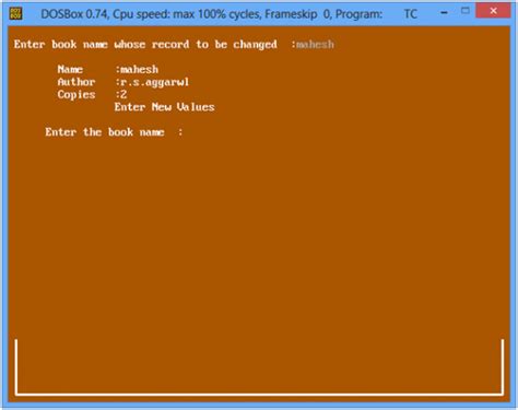 Book Shop Management System Project In Cc With Source Code And