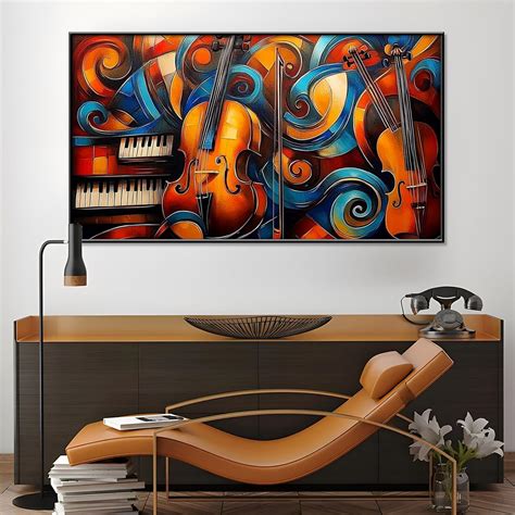 Abstract Music Canvas Wall Art Jazz Art Wall Decor
