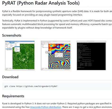 Pyrat Python Radar Analysis Tools