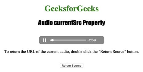 Html Propriété Dom Audio Currentsrc Stacklima