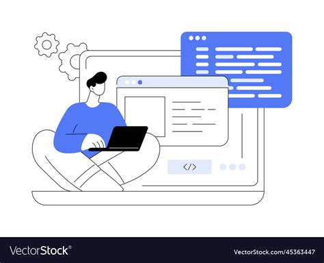 Web Development Abstract Concept Royalty Free Vector Image
