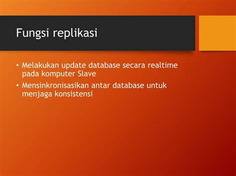 Replikasi Master Slave Mysql Pptx
