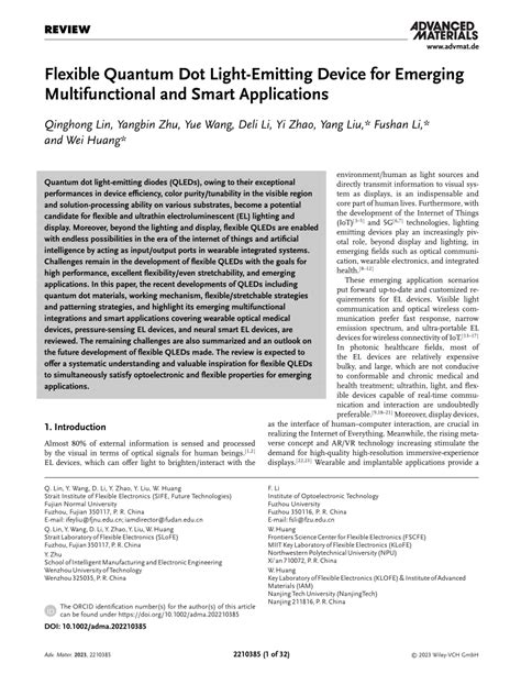 Flexible Quantum Dot Light Emitting Device For Emerging Multifunctional