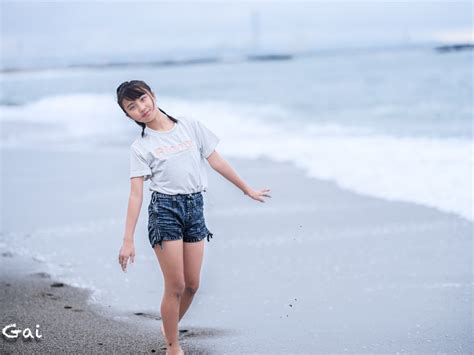 とんでも美少女js3･loveliちゃん10『海de Liveand撮影会〜個撮』 Gais Portrait Photo