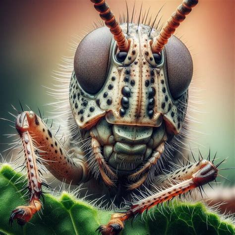 Premium Photo Green Grasshopper Macro Insect Photography