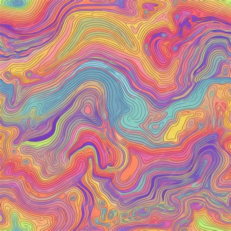 Premium Photo A Colorful Abstract Background With Wavy Lines And Waves Generative Ai