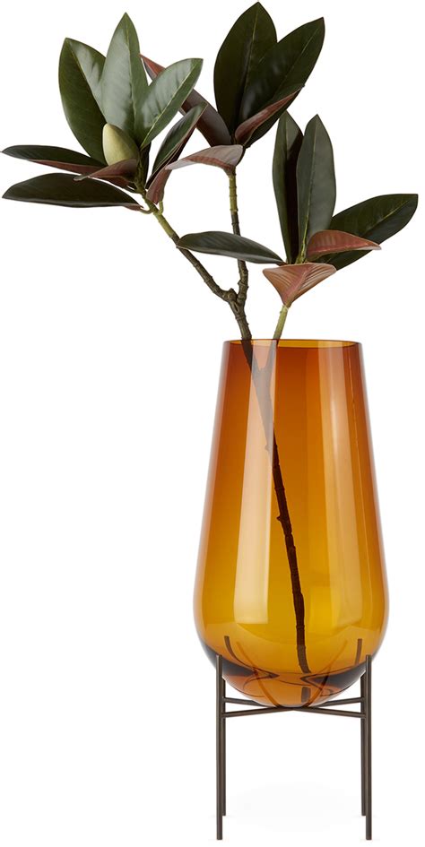 Brown Échasse Vase By Menu Ssense Canada