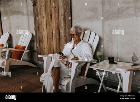 Woman Relaxing In Spa Stock Photo Alamy