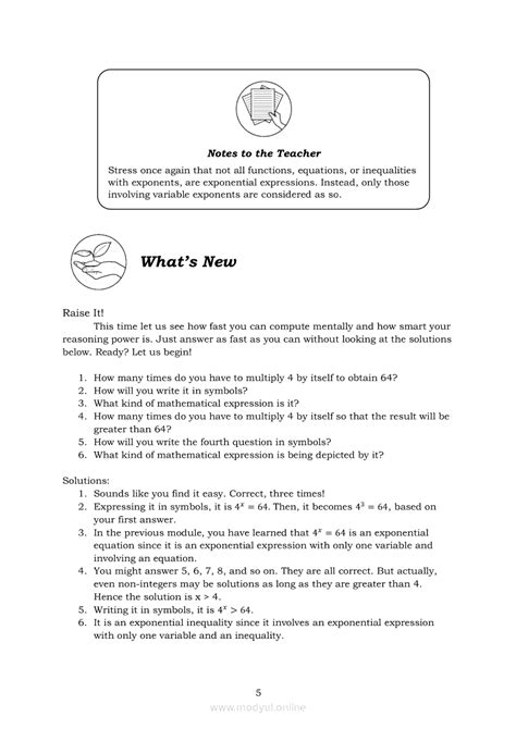 general mathematics module 17 exponential functions equations and inequalities shs modules