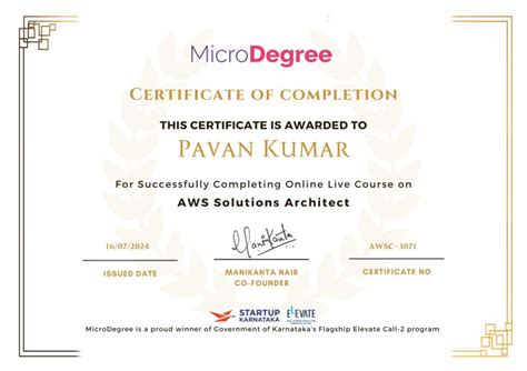 Aws Cloudcomputing Awssolutionsarchitect Microdegree Certification Continuouslearning