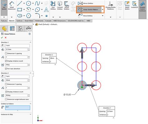 Solidworks Circular Pattern