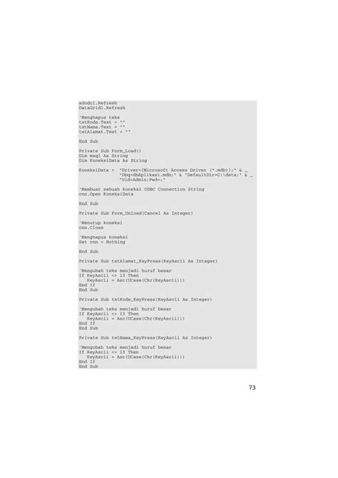 Tip And Trik Pemrograman Database Vb6 Dan Microsoft Access Pdf Free Download