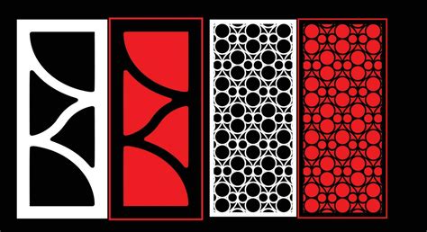 Decorative Wall Panels Set Jali Design Cnc Pattern Laser Cutting Pattern Router Cnccutting