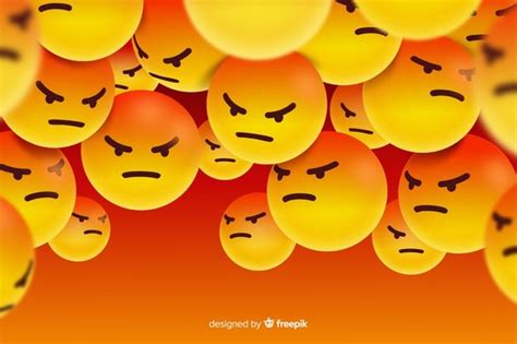Group Of Angry Emoji Characters Free Vec Free Vector Freepik