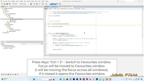 Apache Netbeans Ide 21 Tutorial Short Cut Key Ctrl 3 Switch To Apache Netbeans Ide 21 Tutorial Short Cut Key Ctrl 3 Switch To