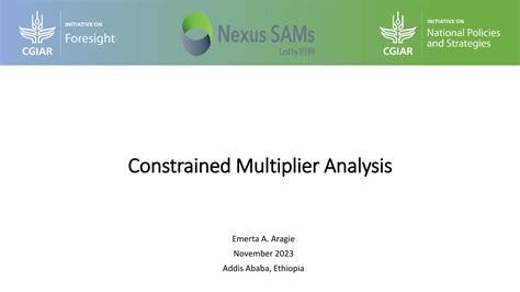3 Constrained Multiplier Analysis Pptx