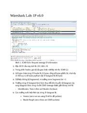 Wireshark Lab 6 IP Wireshark Lab IP V6 0 Hnh 1 ICMP Echo Request Message IP Information 1 A