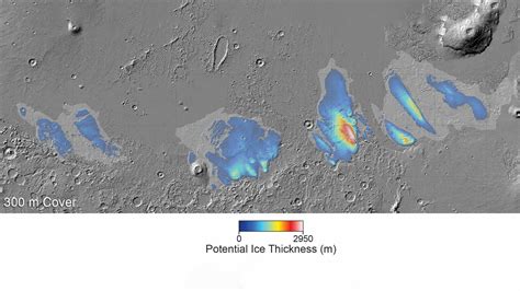 Layers Of Water Ice Stretching Below Grounds At Marss Equator