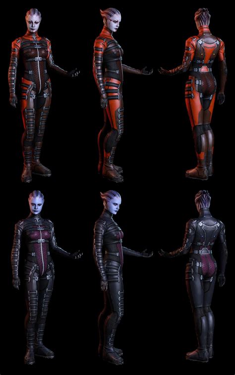 Asari Armor Characters Art Mass Effect