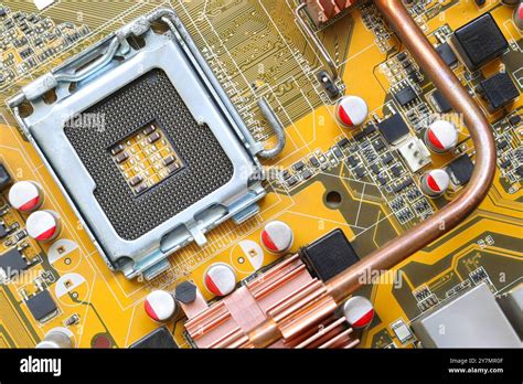 Focus On Cpu Slots To Illustrate The Architecture Of Computer Technology Background Of Computer