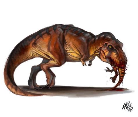 Artstation Tyrannosaurus Rex Jurassic Park Rexy Heitoresco