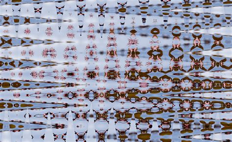 꽃 테마에 웨이브와 추상적 인 매끄러운 패턴 체리 프루누스 세라서스의 사진에 의해 생성 된 예술 이미지 처리 흰색 파란색과 분홍색 톤의 아름다운 멀티 컬러 패턴 배경 이미지