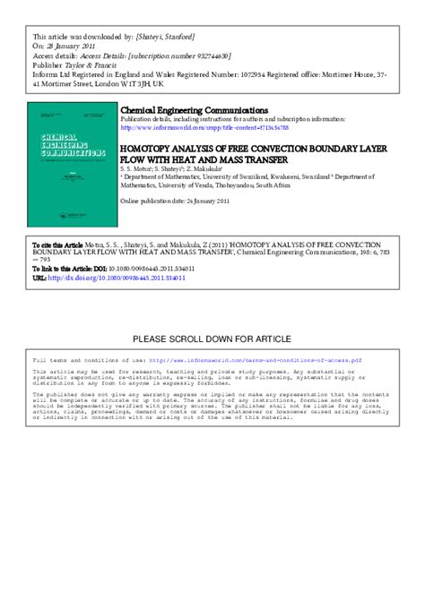 Pdf Homotopy Analysis Of Free Convection Boundary Layer Flow With