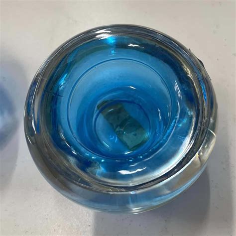 Leonardo Germany Art Glass Candle Holders X 2