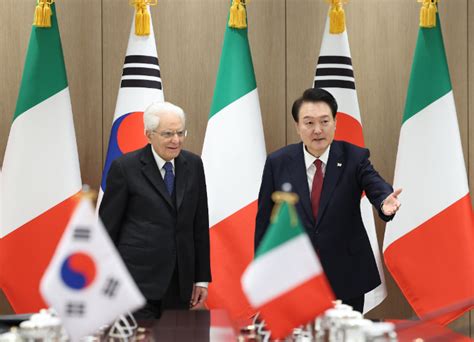 尹 한·이탈리아 정상회담 北 비핵화·인권 문제 개선 위해 협력 노컷뉴스