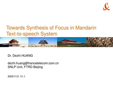 Ppt Towards Synthesis Of Focus In Mandarin Text To Speech System Powerpoint Presentation Id
