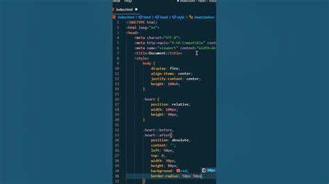 20💯 How To Make Heart Html Css 100daysofcode Htmlcss Css Youtube