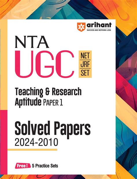 Nta Ugc Netjrfset Paper I Solved Papers 2024 2010 Arihantbooks