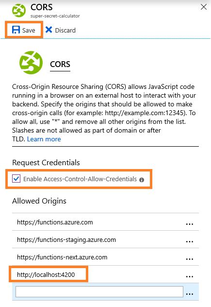 angular how to hide logic from users by moving it out of the browser and into azure functions