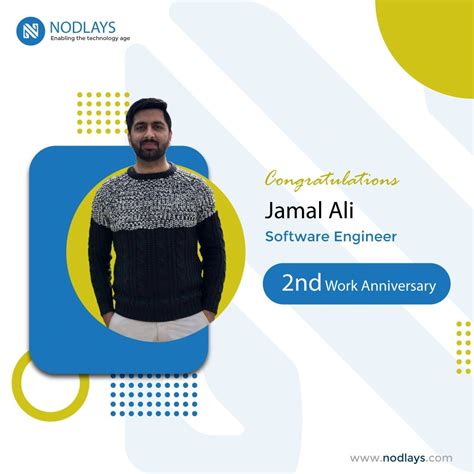 Nodlays® On Linkedin Workanniversary Happyanniversary Linkedin Techteam Nodlays