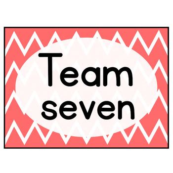 Printable Table Numbers Editable Chevron Table Numbers Classroom Table Numbers