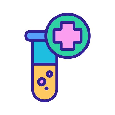 Medical Analysis Icon Vector Isolated Contour Symbol Illustration