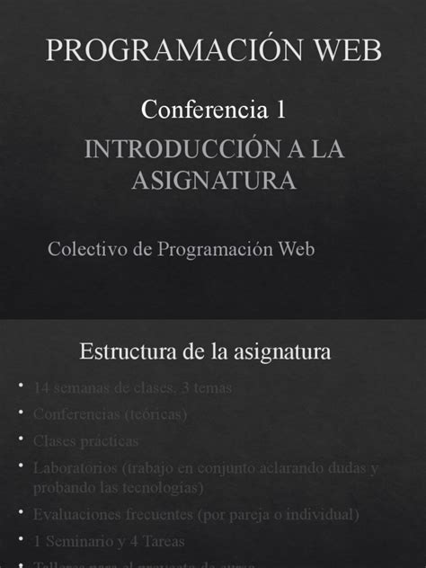 Programación Web Pdf Servidor Web Internet Y Web