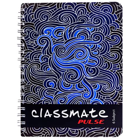 Buy Classmate Pulse Notebook Unruled Spiral Binding 240 Mm X 180 Mm