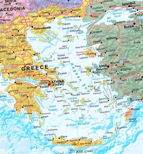 Aegean Sea On World Map