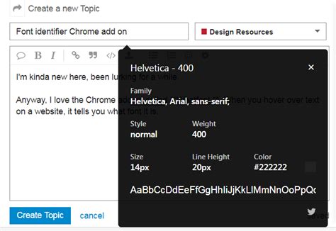 Font Identifier Tool On Chrome Typography Graphic Design Forum