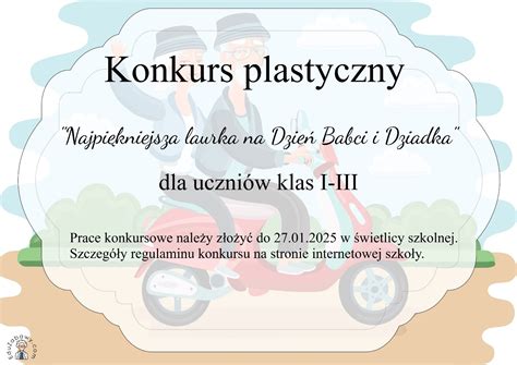 Konkurs „najpiękniejsza Laurka Na Dzień Babci I Dziadka” Szkoła