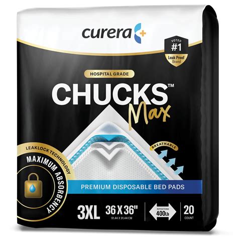 Buy Chucks Max Hospital Bed Pads Disposable Adult Xxx Large 36 X 36
