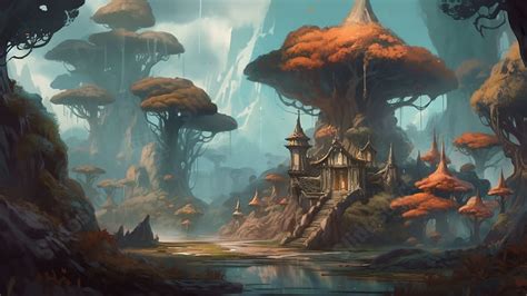 Best Big Red Tree Powerpoint Background For Presentation Slidesdocs Com