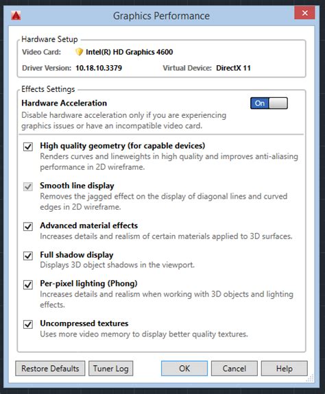 AutoCAD Hardware Acceleration GPU Change Autodesk Community