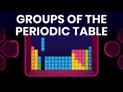 What Is The Group In The Periodic Table Of Elements