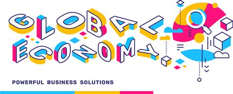 3 차원 단어 문자 인쇄 술의 벡터 크리에이 티브 가로 그림 글로벌 경제 아이콘이 있는 흰색 배경 색상 개념 3차원 형태에 대한 스톡 벡터 아트 및 기타 이미지 Istock