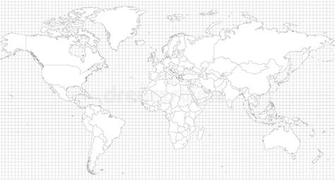 Empty World Map Outline Stock Illustrations 1 093 Empty World Map
