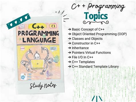 C Programming Language Oops Aesthetic Study Notes Pdf Newtondesk